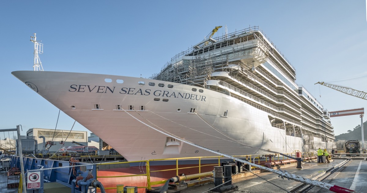 Pressmare | Fincantieri: Seven Seas Grandeur floated out in Ancona